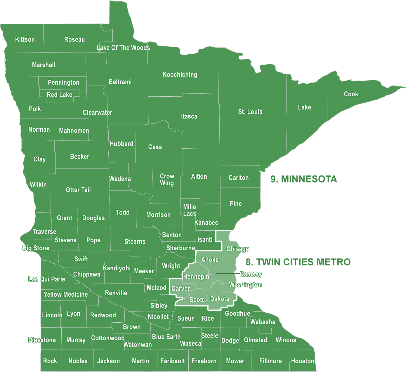 Download Minnesota - Minnesota Electrical Union Map PNG Image with No ...