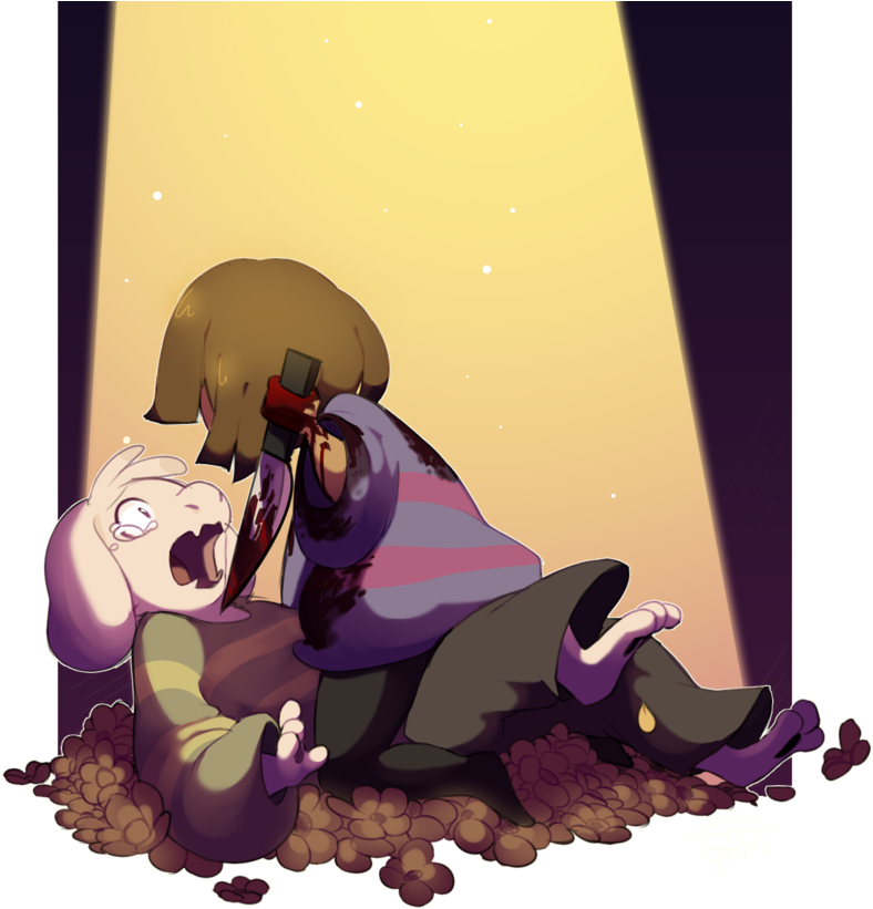 Download Asriel And Chara Sad PNG Image with No Background - PNGkey.com