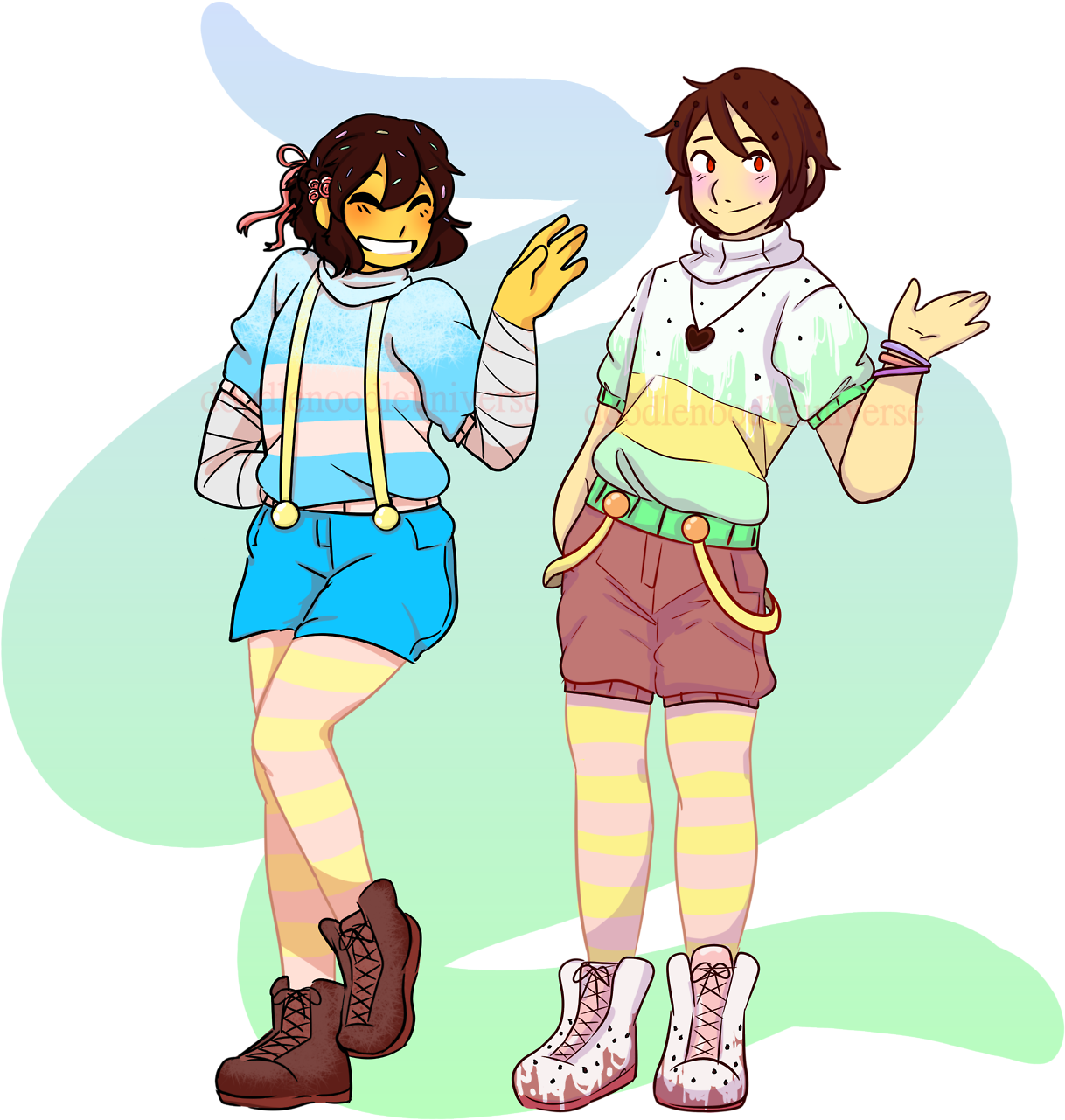 Download My Art Undertale Chara Frisk Charisk Mint Frisk Cocoa ...
