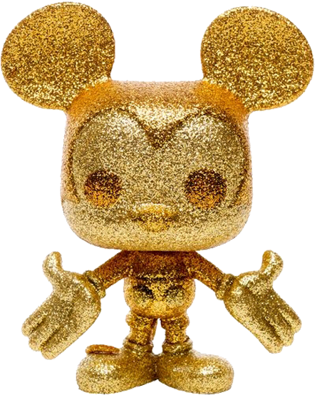 Download Mickey Mouse Gold Diamond Glitter Us Exclusive Pop PNG Image ...