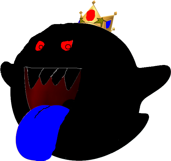 Download 637px-lord Boo - Black King Boo Mario PNG Image with No ...