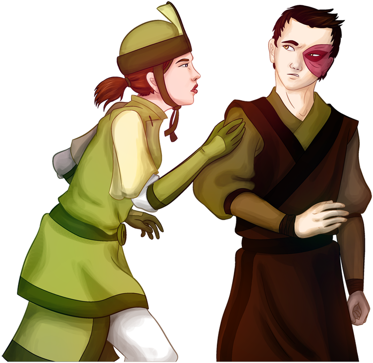 Download View Fullsize Avatar - Zuko And Suki Fanart PNG Image with No ...