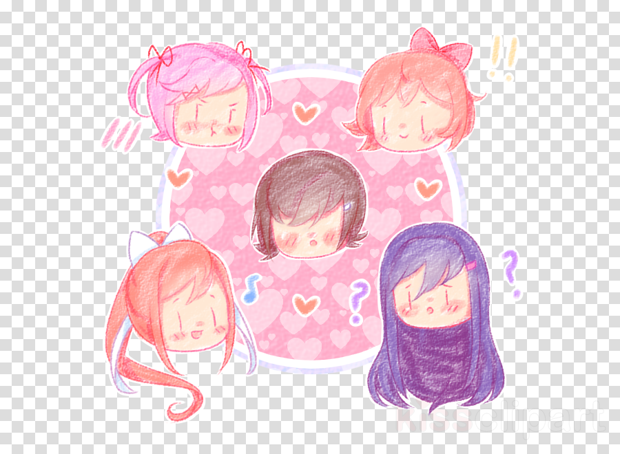 Doki Doki Literature Club Player Fanart Clipart Doki - Free Transparent ...