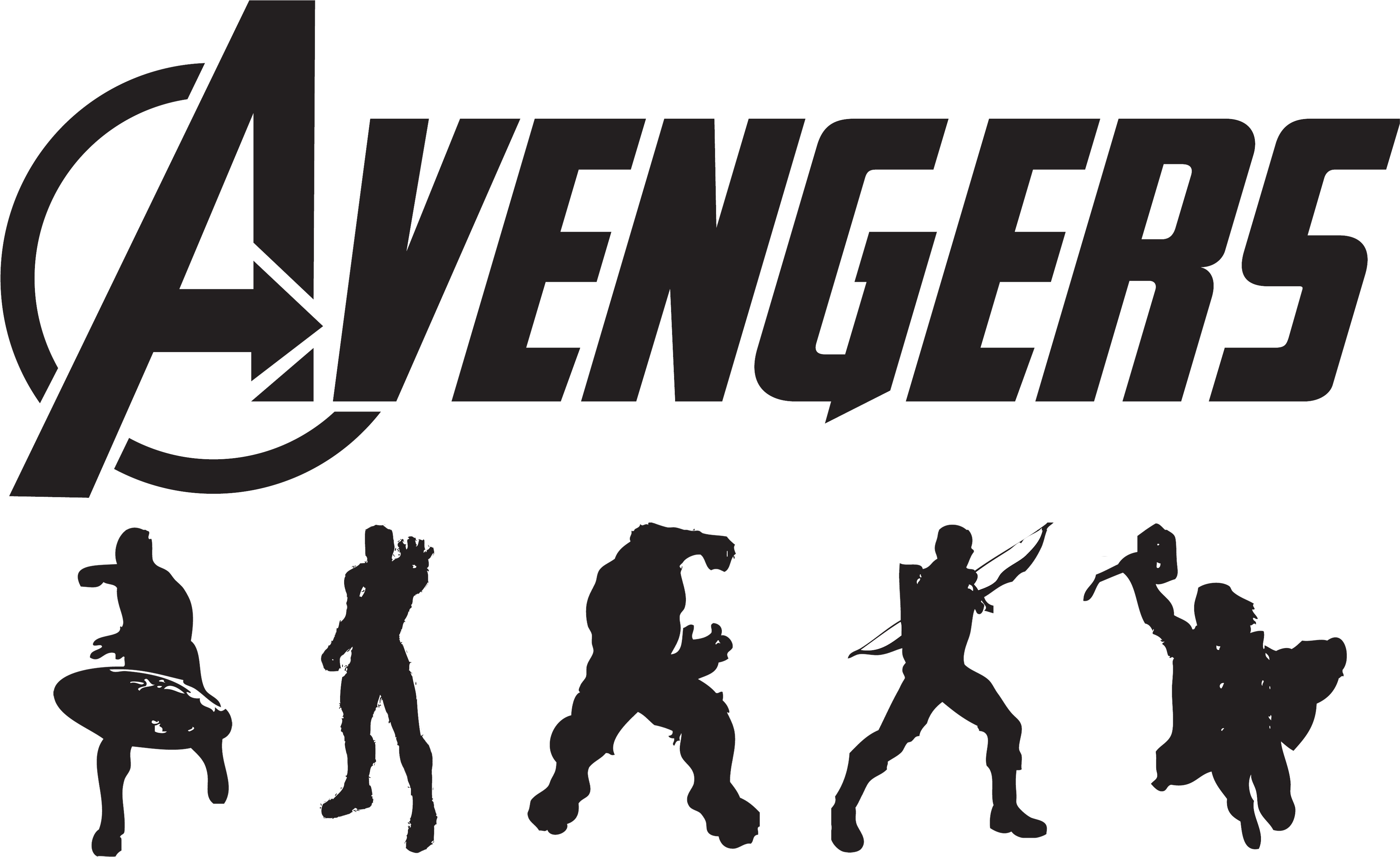 Submitted By Modsoft Avengers - Avengers Logo Black And White Png ...