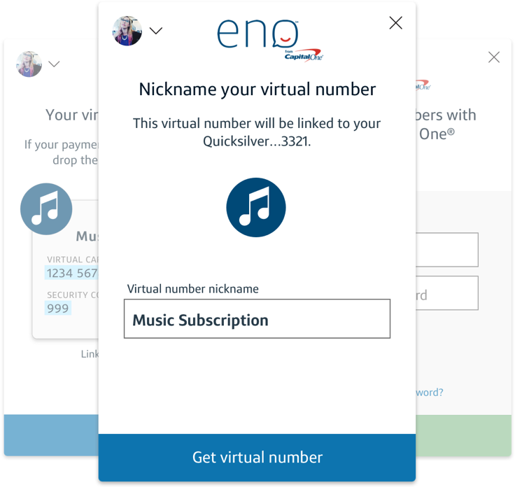 Eno Login - Capital One Virtual Card Numbers - Free Transparent PNG ...