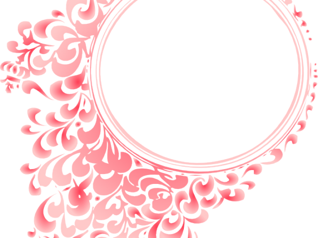 Download Decoration Clipart Pink Swirl - Circle Flowers Pink Frames Png ...