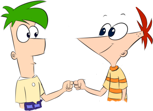 Download Brofist - Phineas And Ferb PNG Image with No Background ...