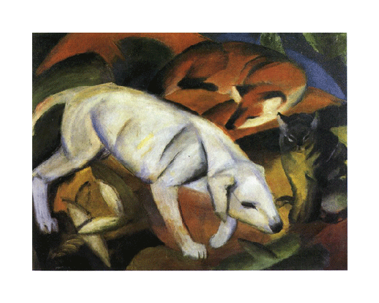 Download A Dog - Franz Marc Paintings Animals PNG Image with No ...