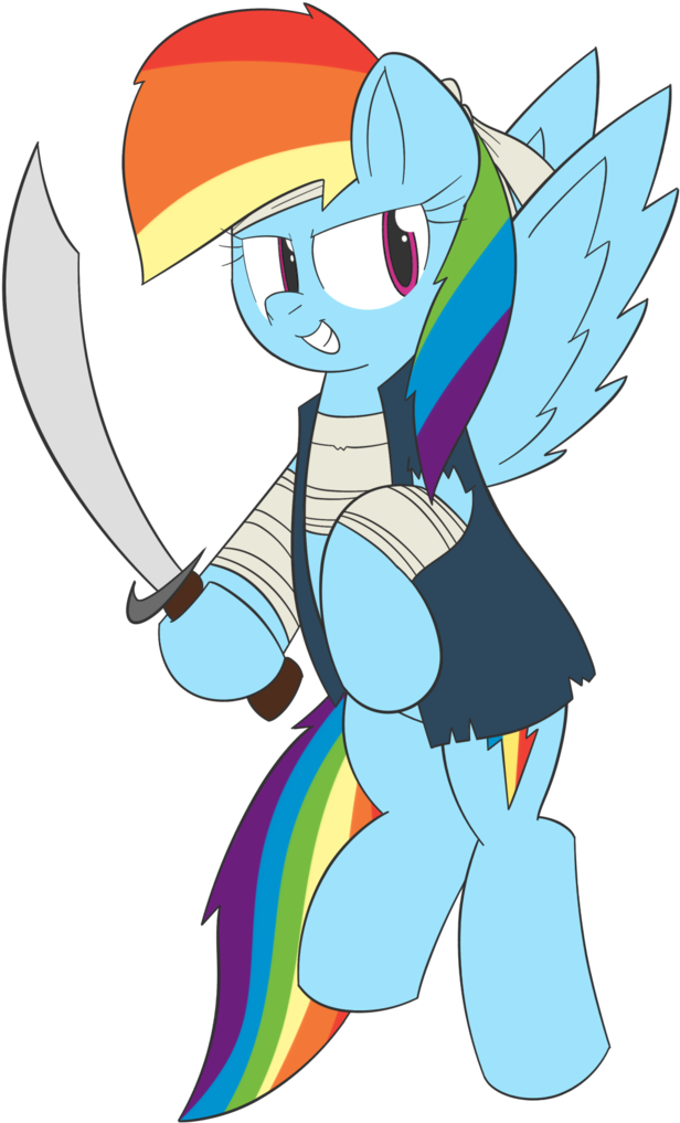 Wheatley, Pirate Dash, Rainbow Dash, Safe, Simple Background, - Cartoon ...