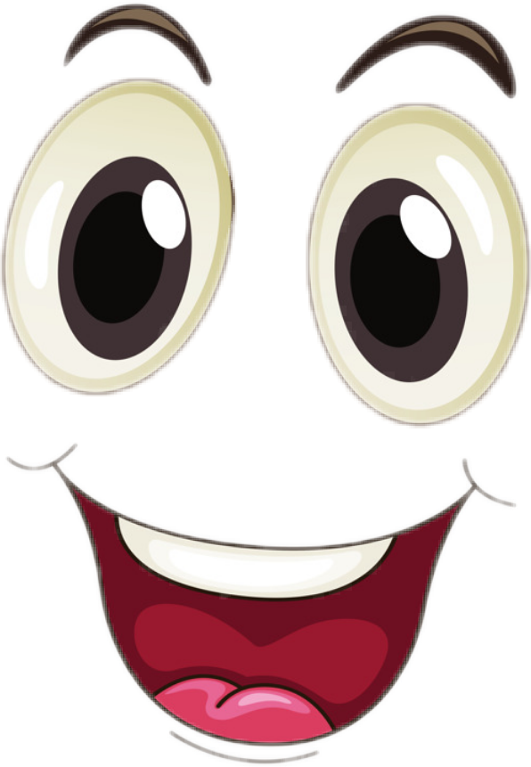 Download Face Happy Excited Lol Eyes Sticker Janet Png Excited ...