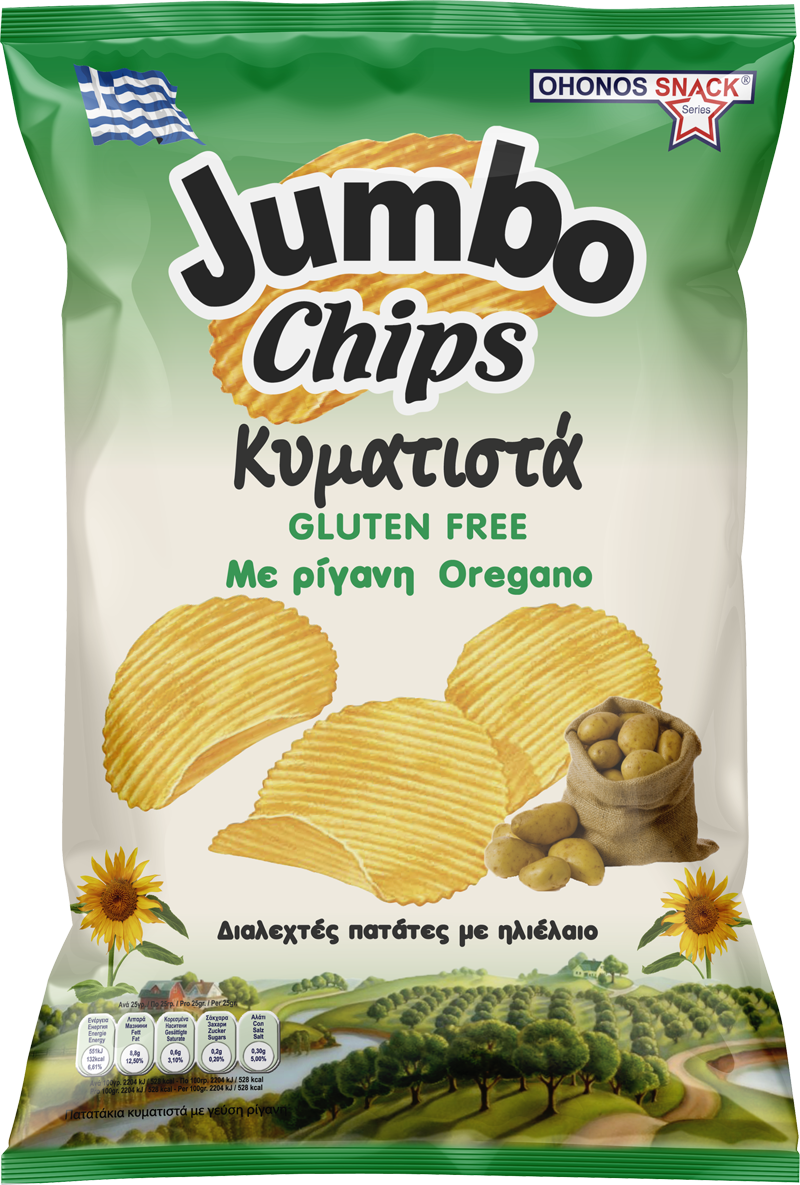 Download "ohonos Snack" Jumbo Wavy Chips With Oregano 130g - Jiaen ...