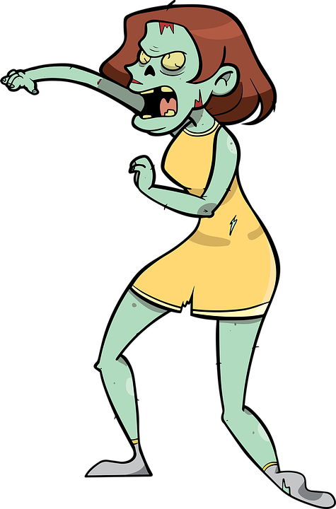 Download Zombie Clipart Creative Commons - Cartoon For Daylight Savings ...