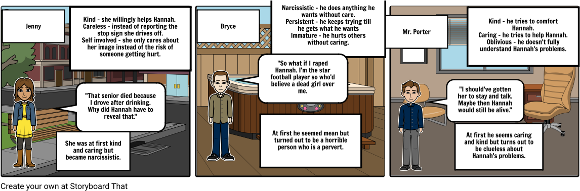 Download 13rwhy Characterization - Cartoon PNG Image with No Background ...