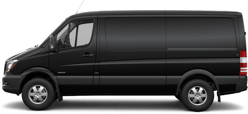 Download Jet Black - 2018 Mercedes Benz Sprinter Cargo Van PNG Image ...