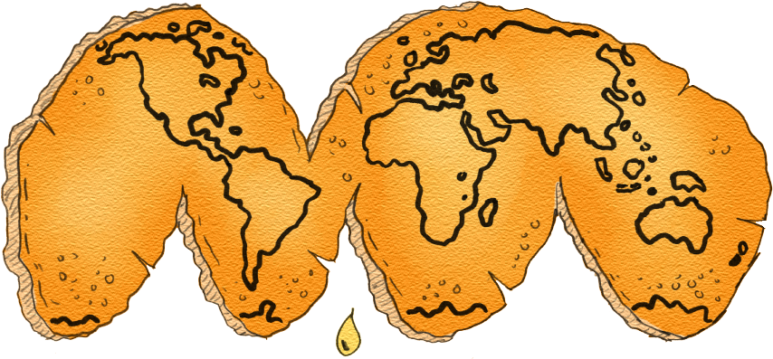 Download This - Map Projection Orange Peel PNG Image with No Background ...