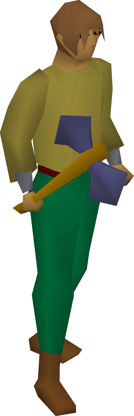 Mithril Battleaxe Equipped - Free Transparent PNG Download - PNGkey