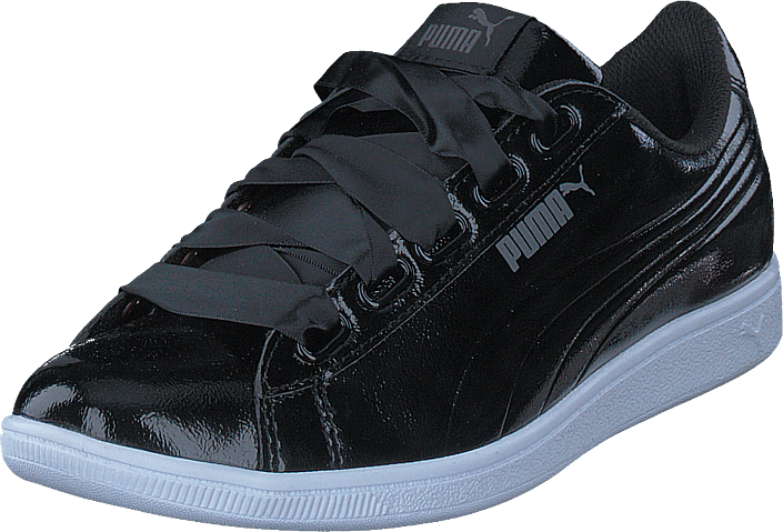 Download Puma Vikky Ribbon P Puma Black-puma Black - Shoe PNG Image ...
