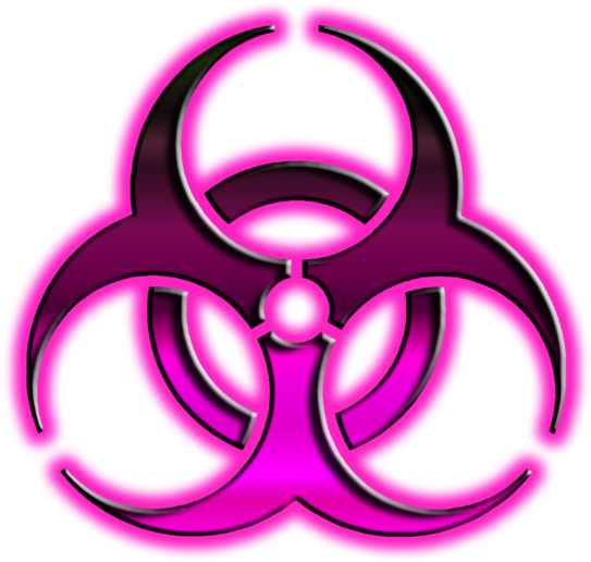 Purple Toxic Symbol