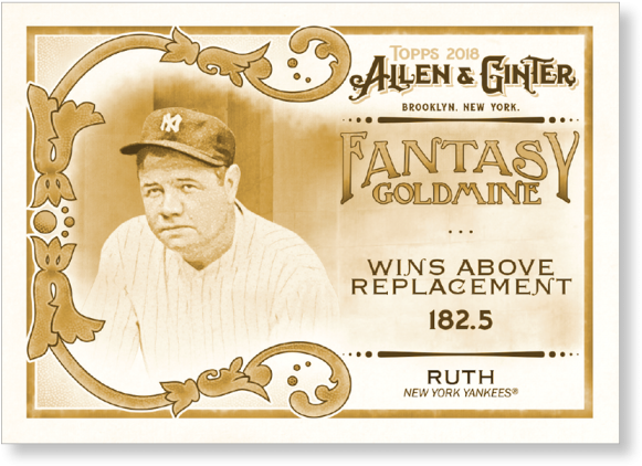 Download 2018 Topps Allen & Ginter Babe Ruth Fantasy Goldmine - Allen ...