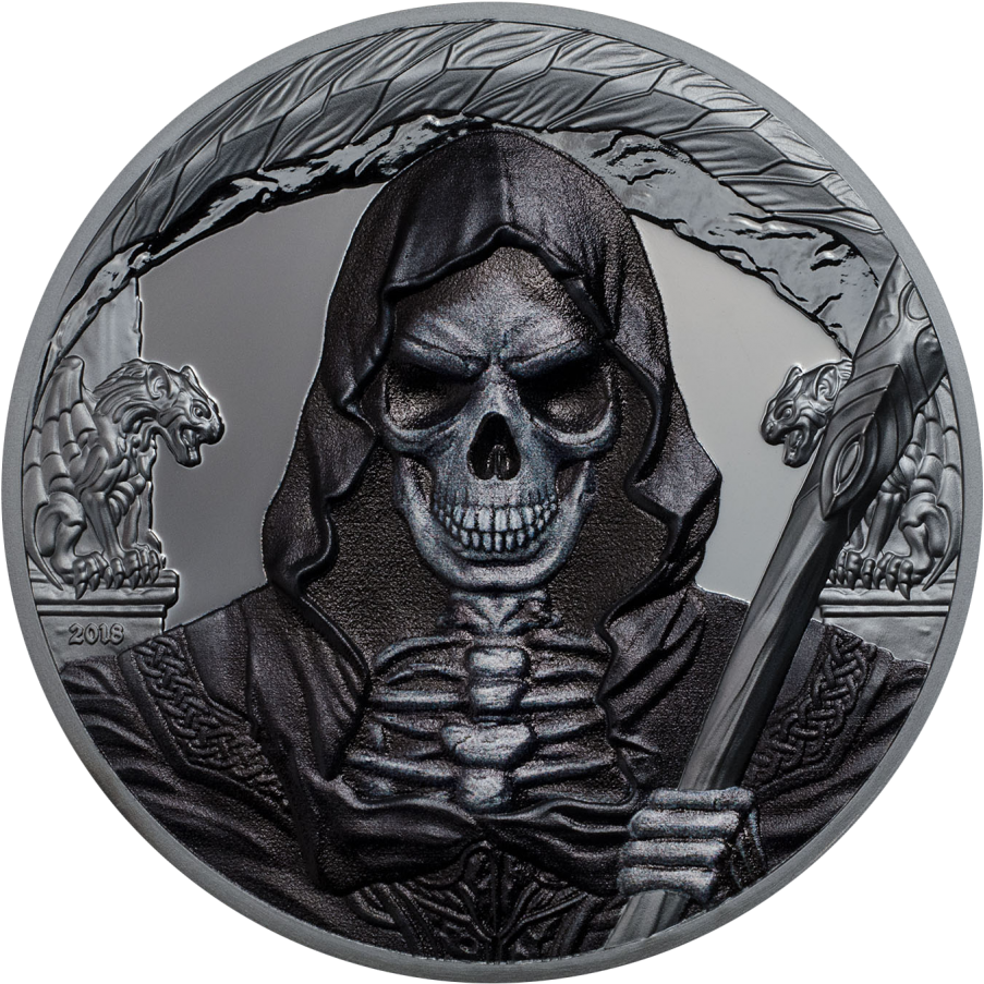 Download Dark - Grim Reaper Coin PNG Image with No Background - PNGkey.com
