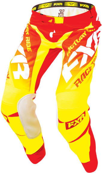 Download Fxr Mission Mx Pant Nuke Red/hi-vis/white - Trousers PNG Image ...