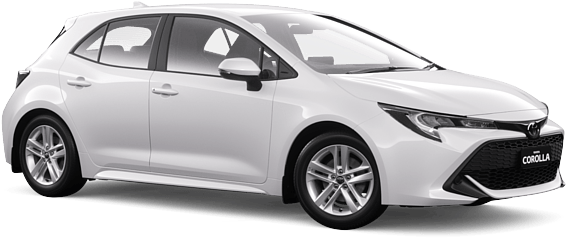 Download White Toyota Corolla Hatchback PNG Image with No Background ...
