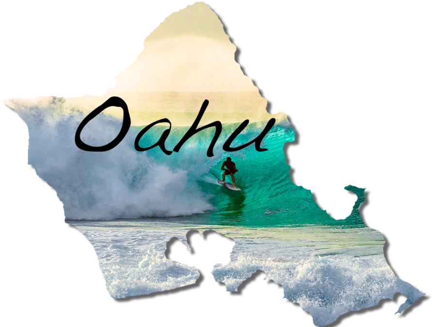 Oahu Outline 10 White - Oahu - Free Transparent PNG Download - PNGkey