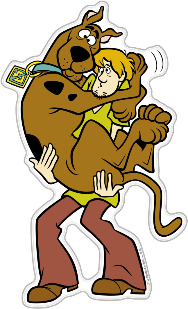 Scared Scooby Doo Shaggy Premium 3d Character Fan Emblem Scooby Doo