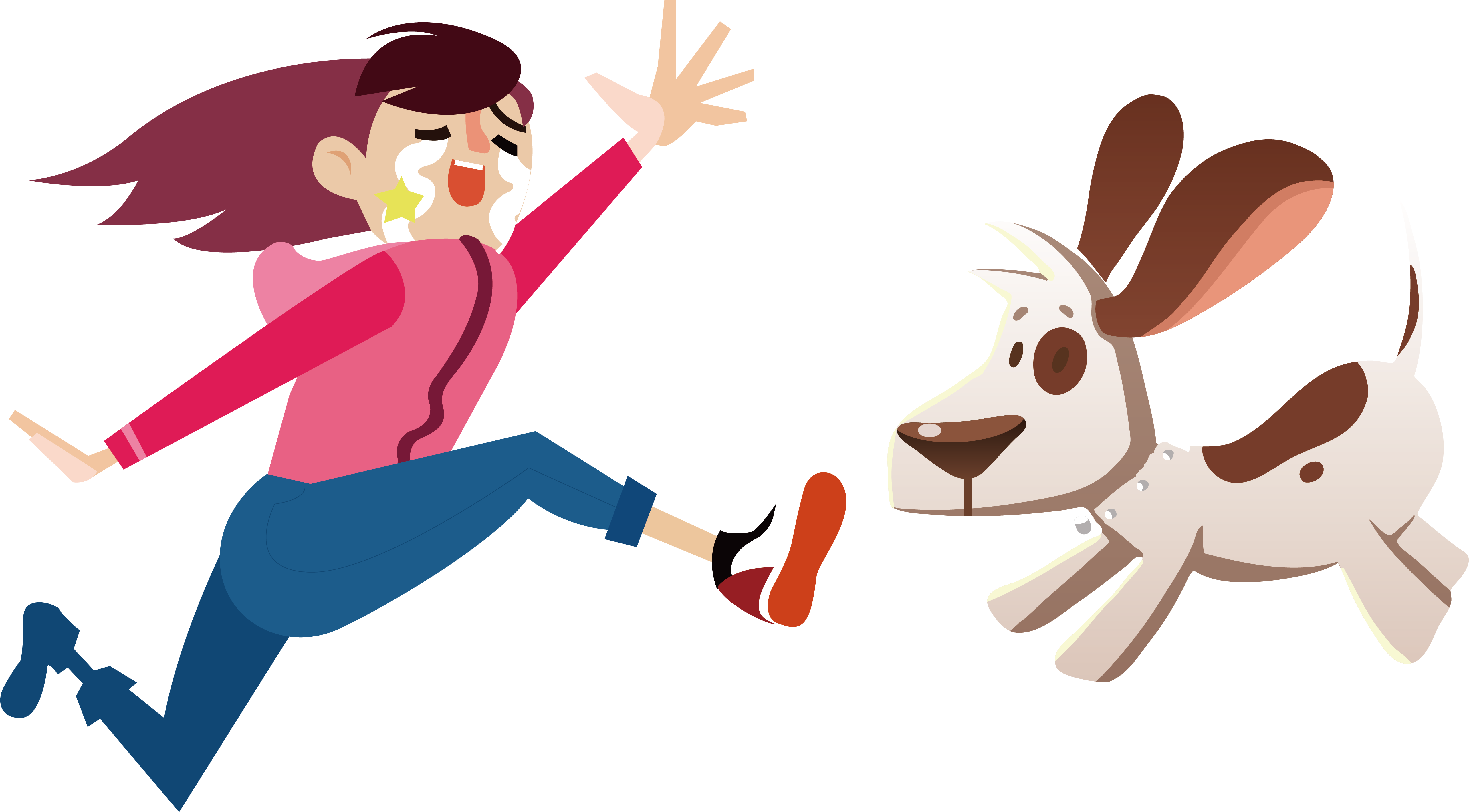 Animation Vector Human Running - Women Run Cartoon - Free Transparent ...