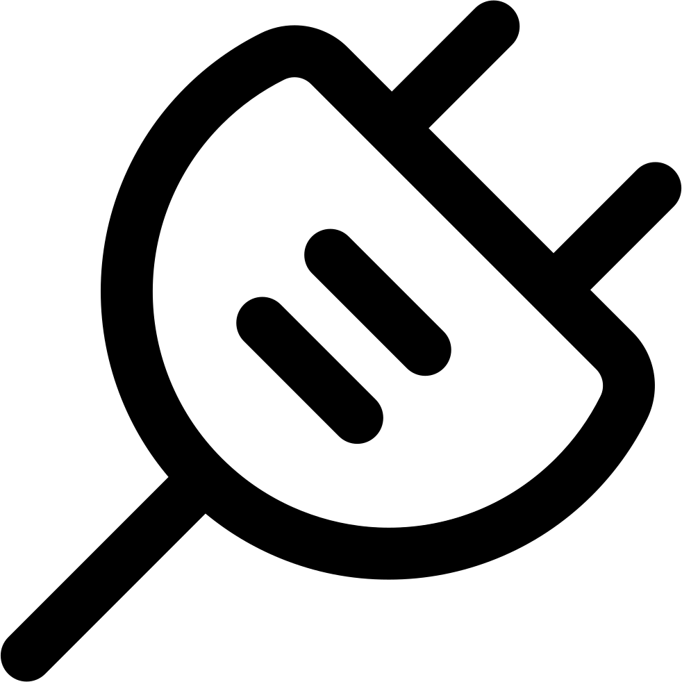 Plug Electrical Connector Outline Comments - Vector Electric Plug Png ...