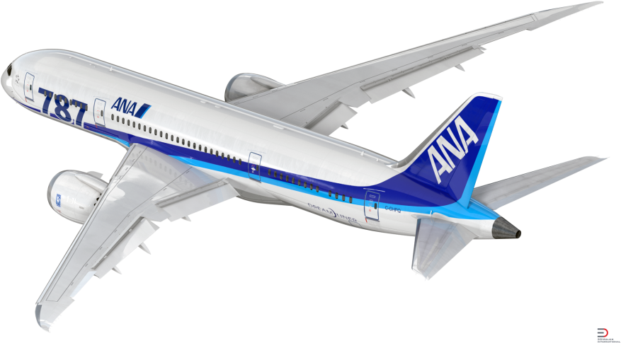 Boeing 787 8 All Nippon Airways Rigged Royalty Free - Free Transparent ...