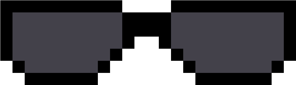 Download Sunglasses Front Pixel Art Maker - Parallel PNG Image with No ...