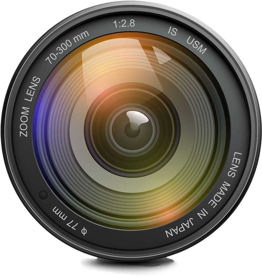 Photography Lens Png Vector Freeuse Library - Canon Camera Lens Png ...