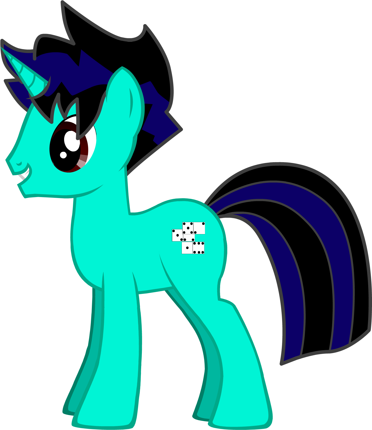 Download Fanmade Domino Mint Oc - My Little Pony Light Blue PNG Image ...