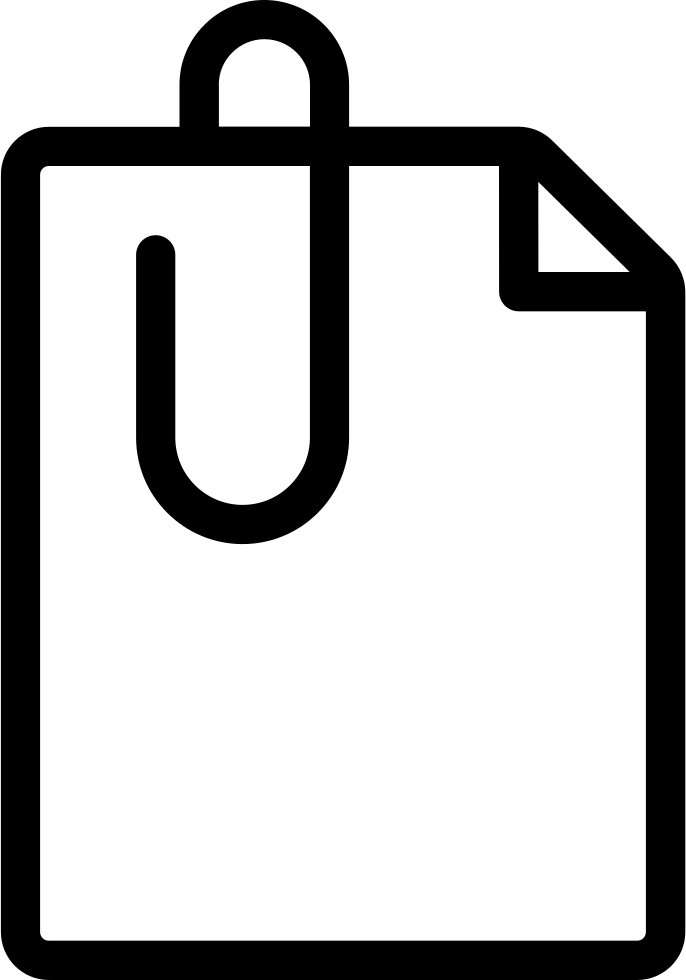 Download Thin File Document Attachment Paperclip Comments - Attach File ...