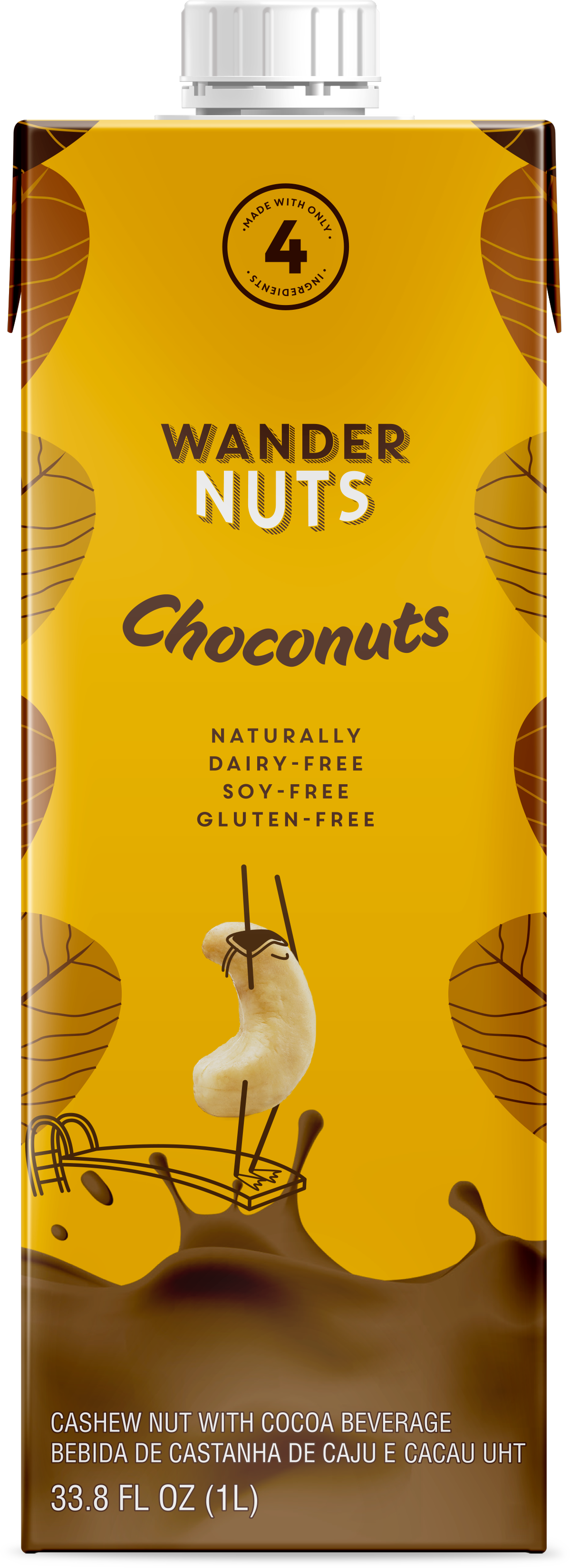 Download Cashew Nut With Cocoa Beverage - Choconuts PNG Image with No ...