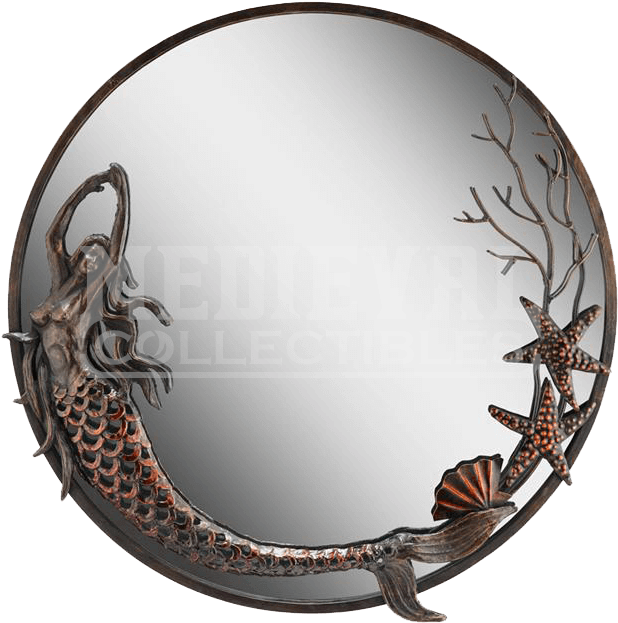 Download Mermaid Round Mirror PNG Image with No Background - PNGkey.com