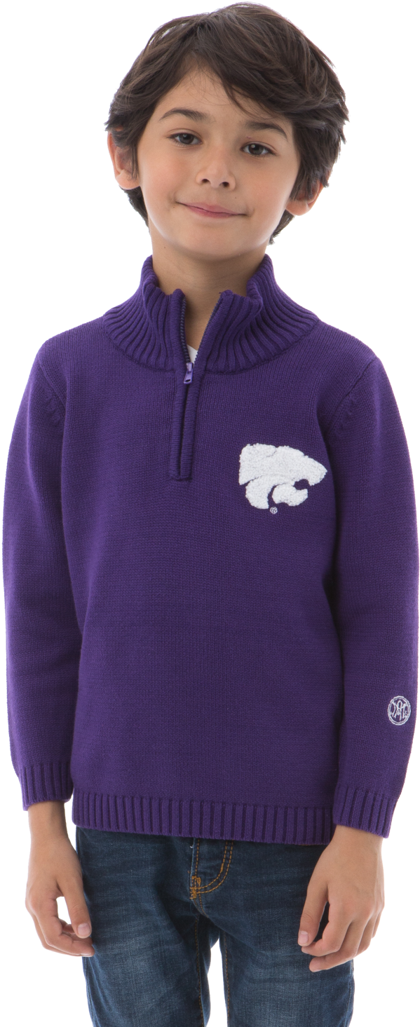 Download Kansas State University Boy's Quarter Zip PNG Image with No ...