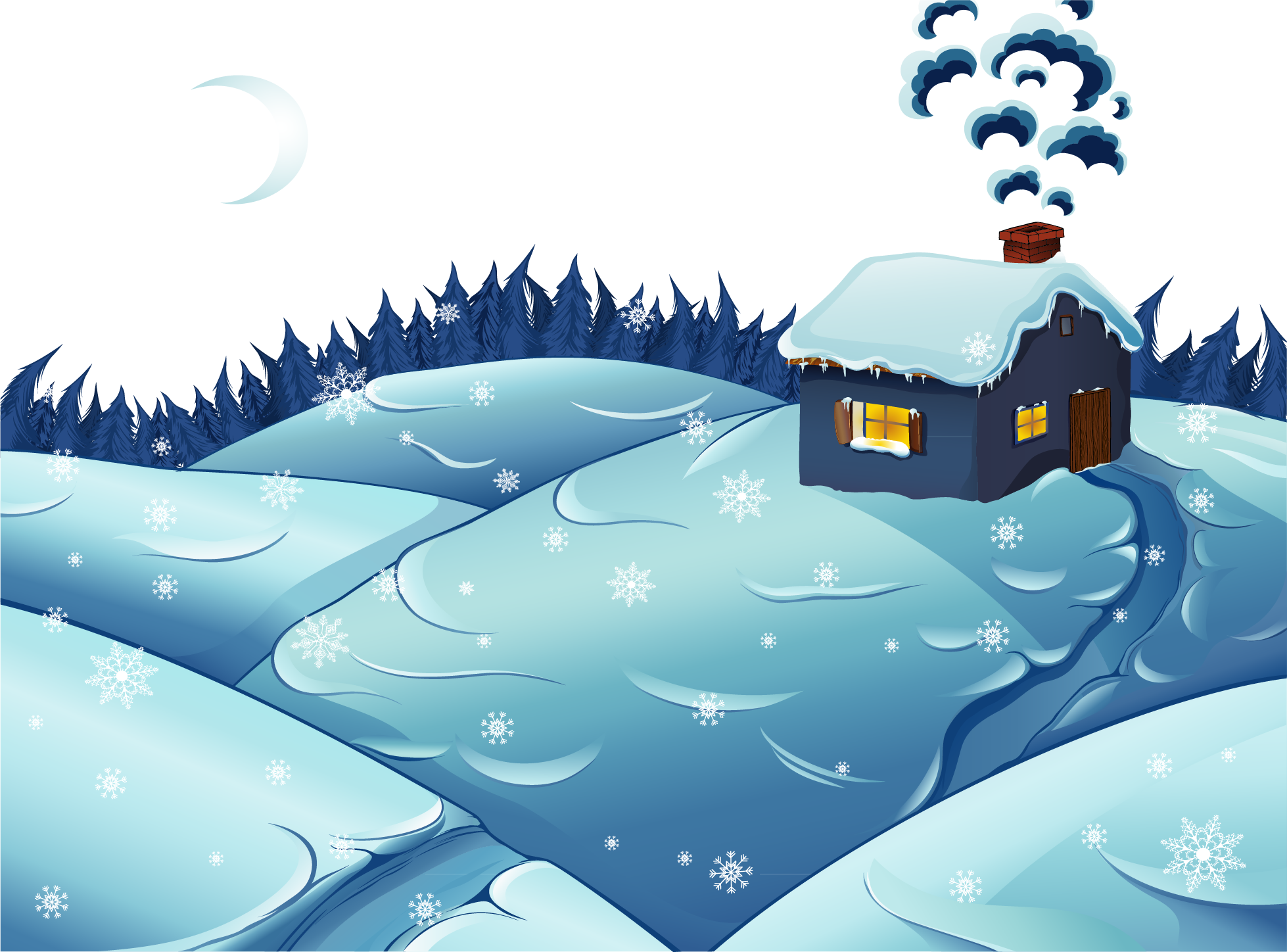 Snow Winter Illustration Transprent Png Free Download - Free ...
