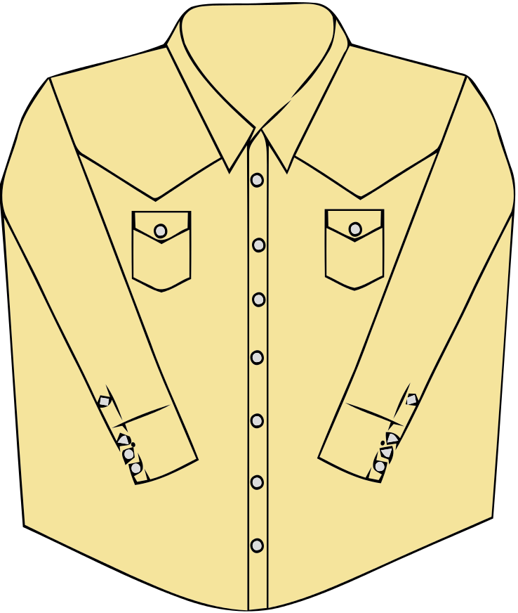 Download Pocket Drawing Western Shirt PNG Image with No Background ...