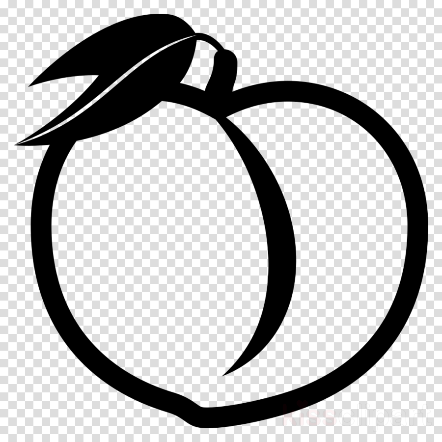 Download Peach Emoji Black And White Clipart Peach Clip Art PNG Image ...