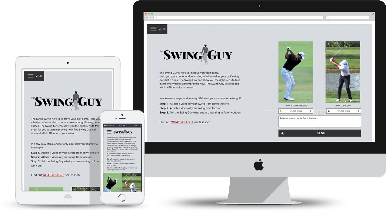 Download The Swing Guy Is Here To Improve Your Golf Game PNG Image with ...