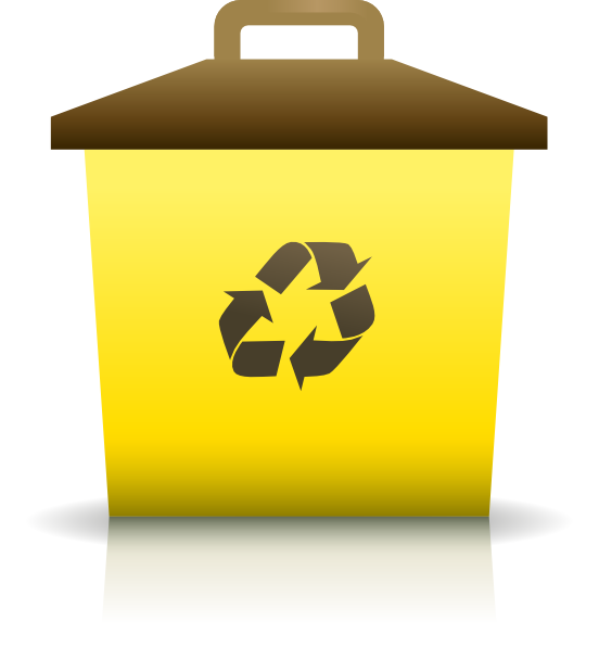 How To Set Use Yellow Recycling Container Icon Png - Free Transparent ...