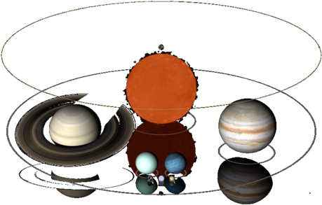 Download 1e8m Comparison Saturn Jupiter Ogle Tr 122b With Uranus - Planet PNG Image with No ...