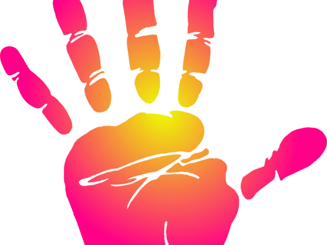 Download Handprint Clipart Pink - Clip Art Of Handprints PNG Image with ...