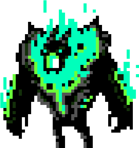 Download Blue Flame Boss - Fire Enemy Pixel Art PNG Image with No ...