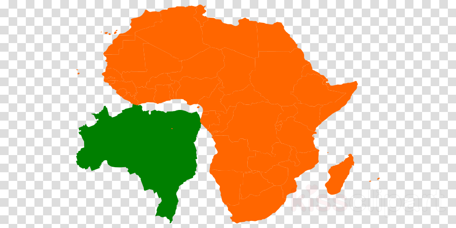 Download Brazil Africa Map Clipart Africa Afro-eurasia Map PNG Image ...