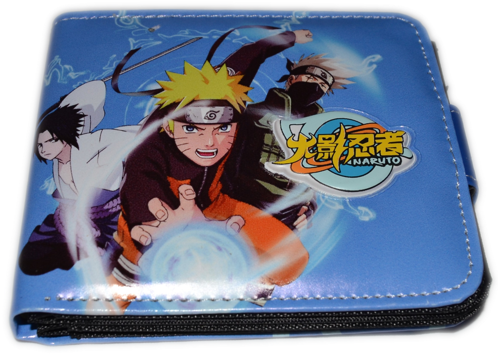 Wallet Double Decker Naruto Sasuke Kakashi - Free Transparent PNG ...