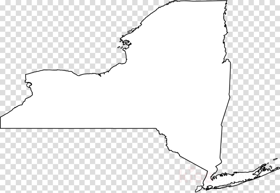 New York State Outline Clipart Manhattan Illinois North - Free ...