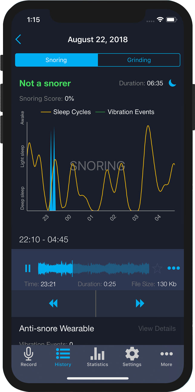 Download Do I Snore Or Grind App Screen PNG Image with No Background ...